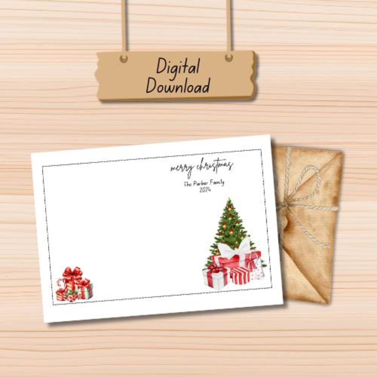 Customizable Holiday Card for Memorable Christmas Greetings - Etsy