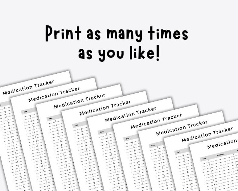 Printable Medicine Tracker | Medication Administration Record | Daily ...