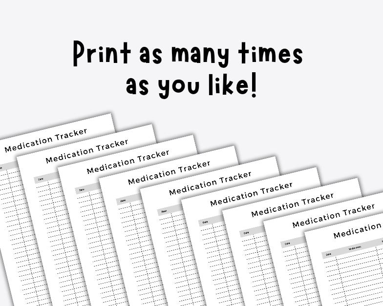 Printable Medicine Tracker | Medication Administration Record | Daily ...