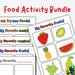 Healthy Food Activity Bundle, Food Matching, Reward Chart, Favorite ...