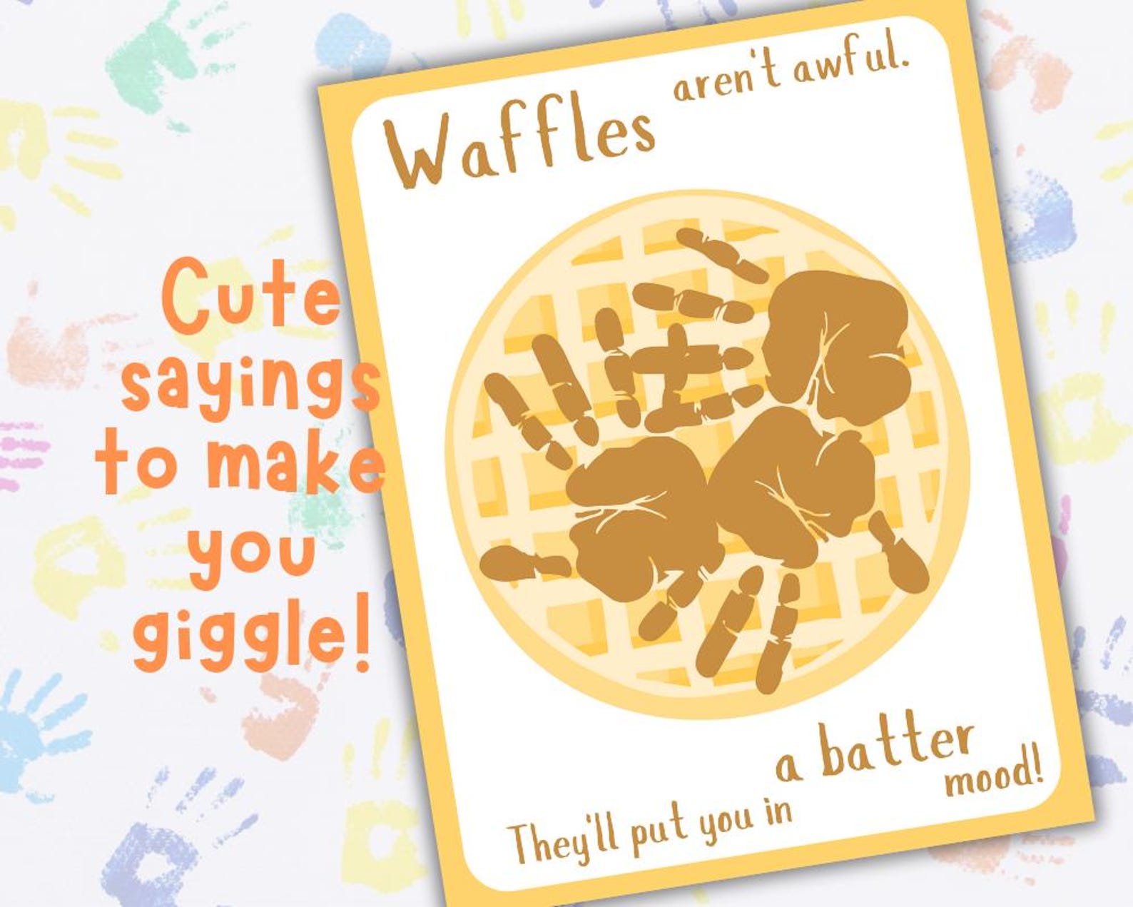 Handprint Fruit Veggie Art Bundle, 50 Food Designs, Printable Crafts ...