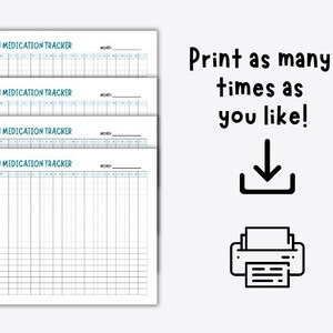 Printable Medicine Tracker | Medication Administration Record | Daily ...