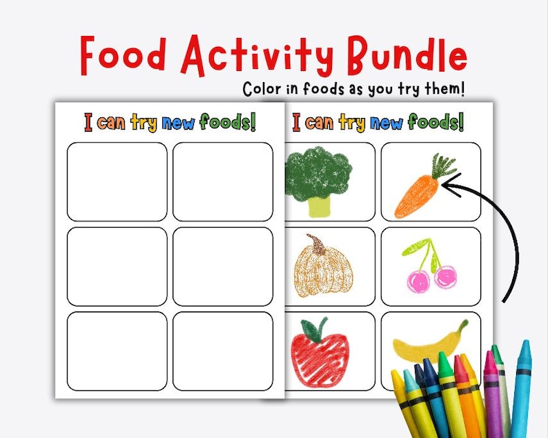 Healthy Food Activity Bundle, Food Matching, Reward Chart, Favorite ...
