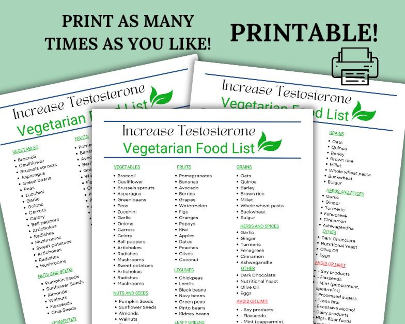 Boost Testosterone, Vegetarian Food List to Increase Testosterone in ...