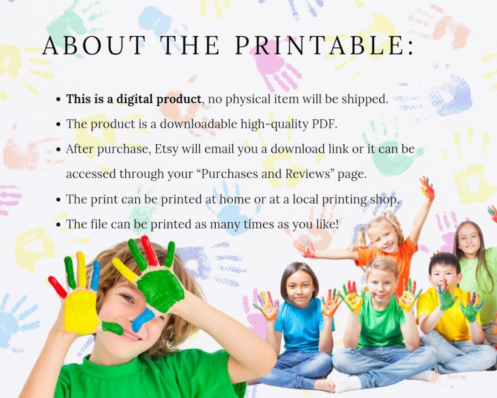 Handprint Fruit Veggie Art Bundle, 50 Food Designs, Printable Crafts ...