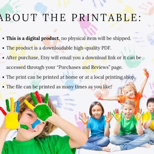 Handprint Fruit Veggie Art Bundle, 50 Food Designs, Printable Crafts ...