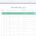 Printable Bathroom Log, Bathroom Tracker for Health Monitoring, Daily ...