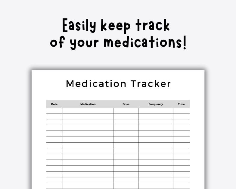 Printable Medicine Tracker | Medication Administration Record | Daily ...
