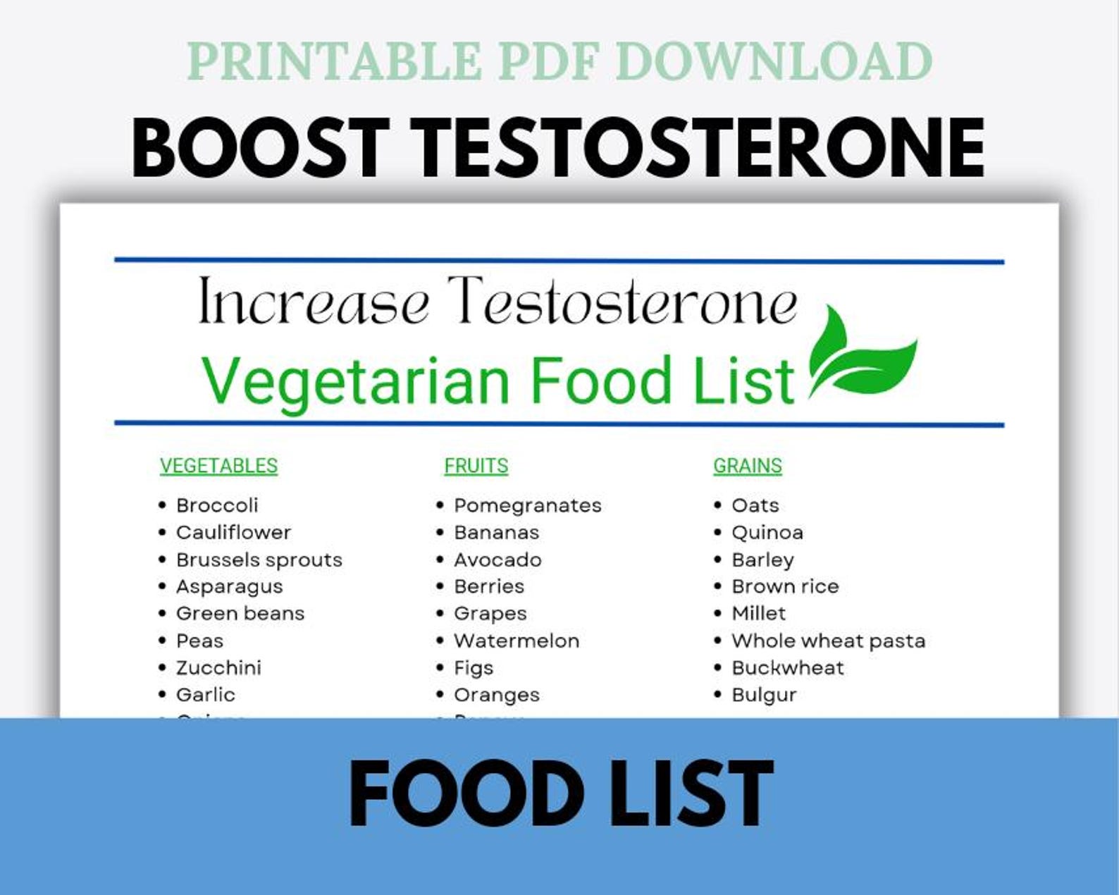 Boost Testosterone, Vegetarian Food List to Increase Testosterone in ...