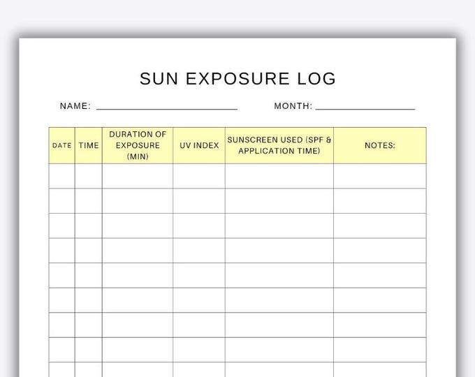 Garden Sun Tracker: Printable Plant Sunlight Needs Planner (PDF ...