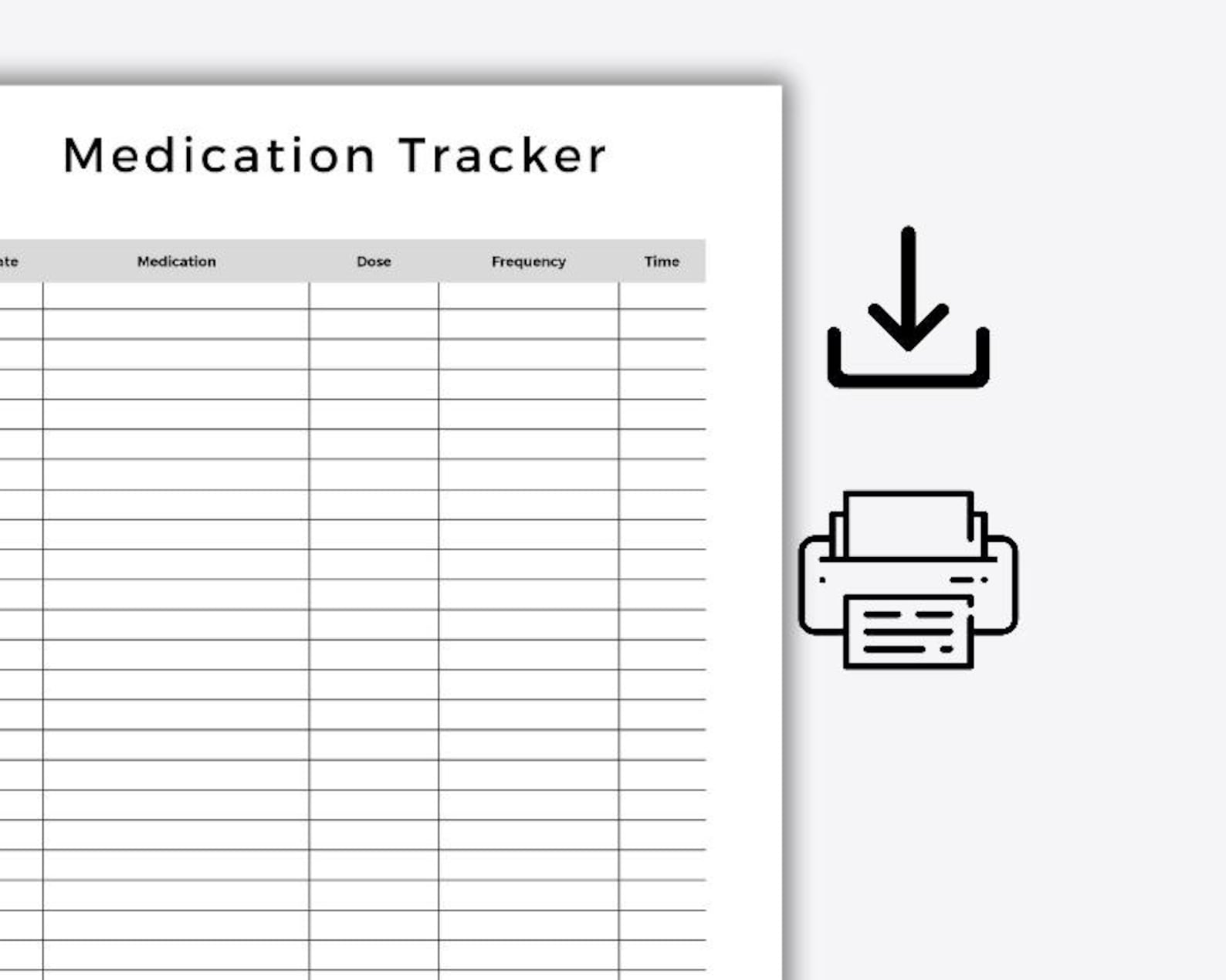 Printable Medicine Tracker | Medication Administration Record | Daily ...