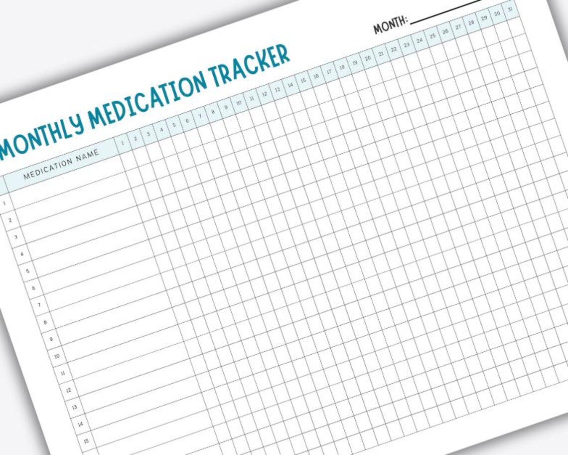 Printable Medicine Tracker | Medication Administration Record | Daily ...