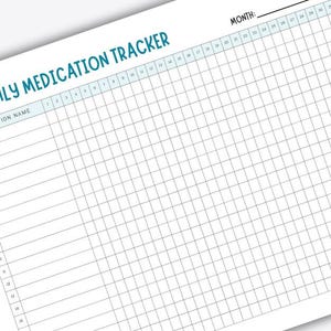 Printable Medicine Tracker | Medication Administration Record | Daily ...