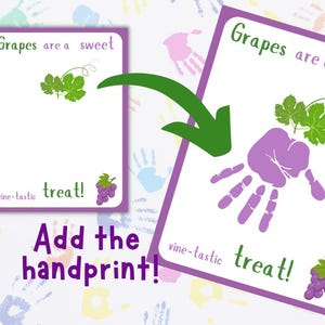 Handprint Fruit Veggie Art Bundle, 50 Food Designs, Printable Crafts ...