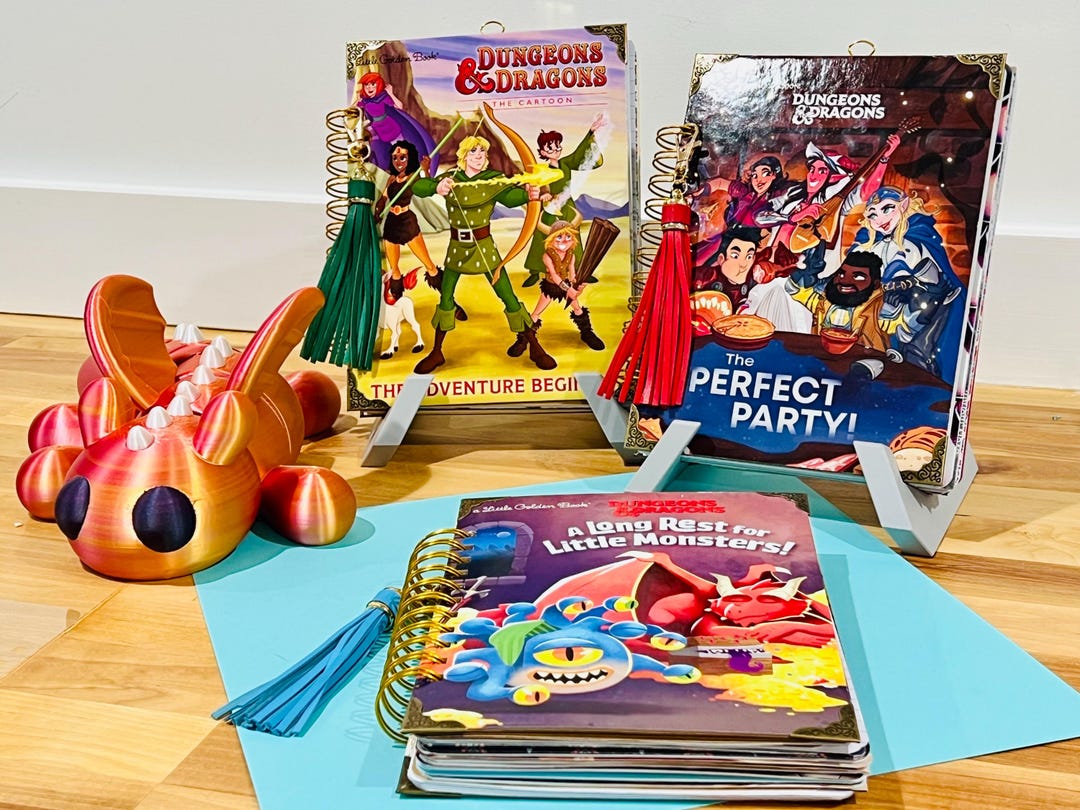 Dnd Junk Journal Little Golden Book Journal Character Sheet Notebook ...