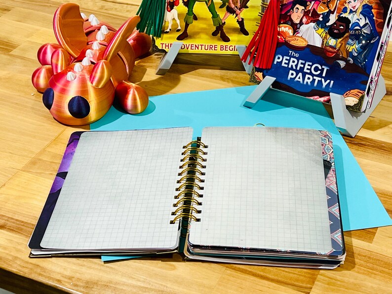 Dnd Junk Journal Little Golden Book Journal Character Sheet Notebook ...