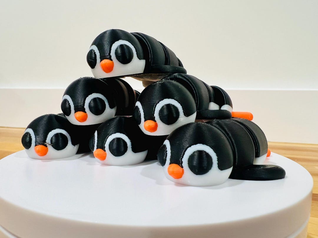 3d-printed Articulated Penguins Adorable, Flexible, and Fun - Etsy
