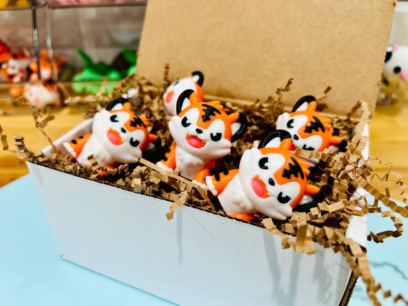 Articulated Tiger Fidget Toy: 3D Printed Jungle Animal Party Favor - Etsy