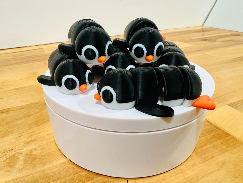 3d-printed Articulated Penguins Adorable, Flexible, and Fun - Etsy