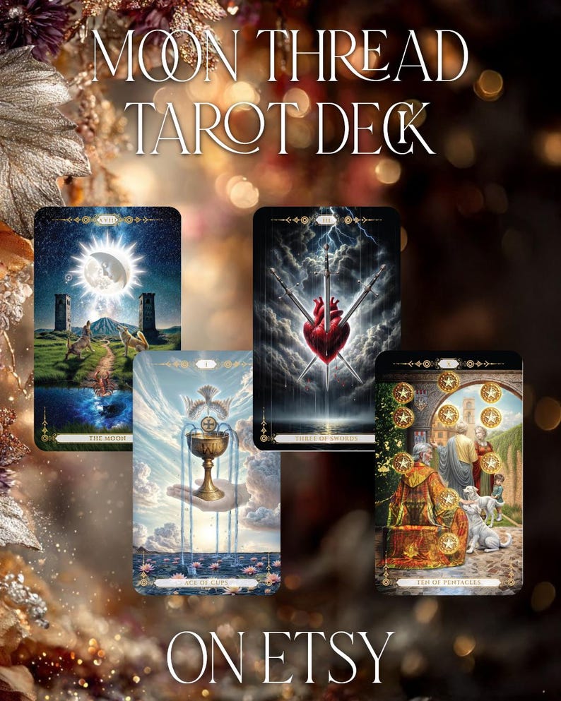 Moon Thread Tarot Deck | Rider Waite Smith Inspired Beginner Cards ...