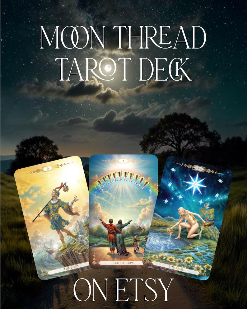 Moon Thread Tarot Deck | Rider Waite Smith Inspired Beginner Cards ...