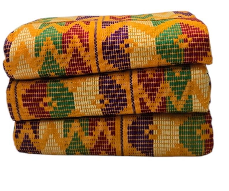 Authentic Handwoven Kente Cloth 6 Yards - Etsy