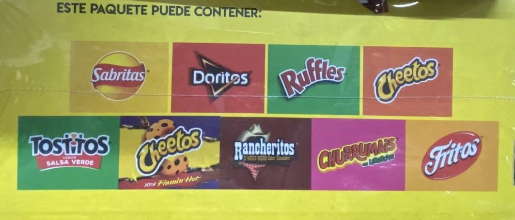 Sabritas Tostitos Salsa Verde 25 Pack Mexican Chips 25 Count 56g Bags ...