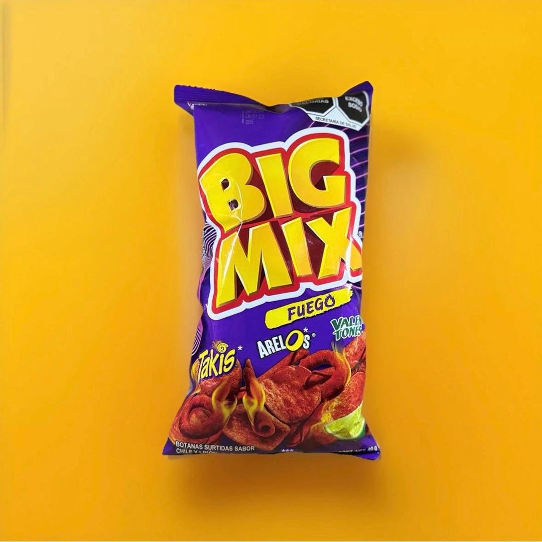 6-pk Mexican Chips Big Mix Chips Barcel Fuego Spicy Flavor (80g) Bags ...