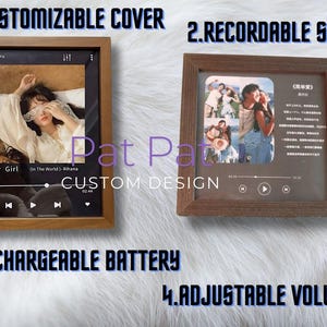 Custom Creative Music Frame Player DIY Photo & Sound Gift for Valentine ...