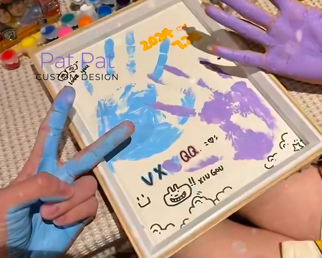 Family/couple/friends/pet Pawprint/baby Footprint/handprint DIY Frame ...