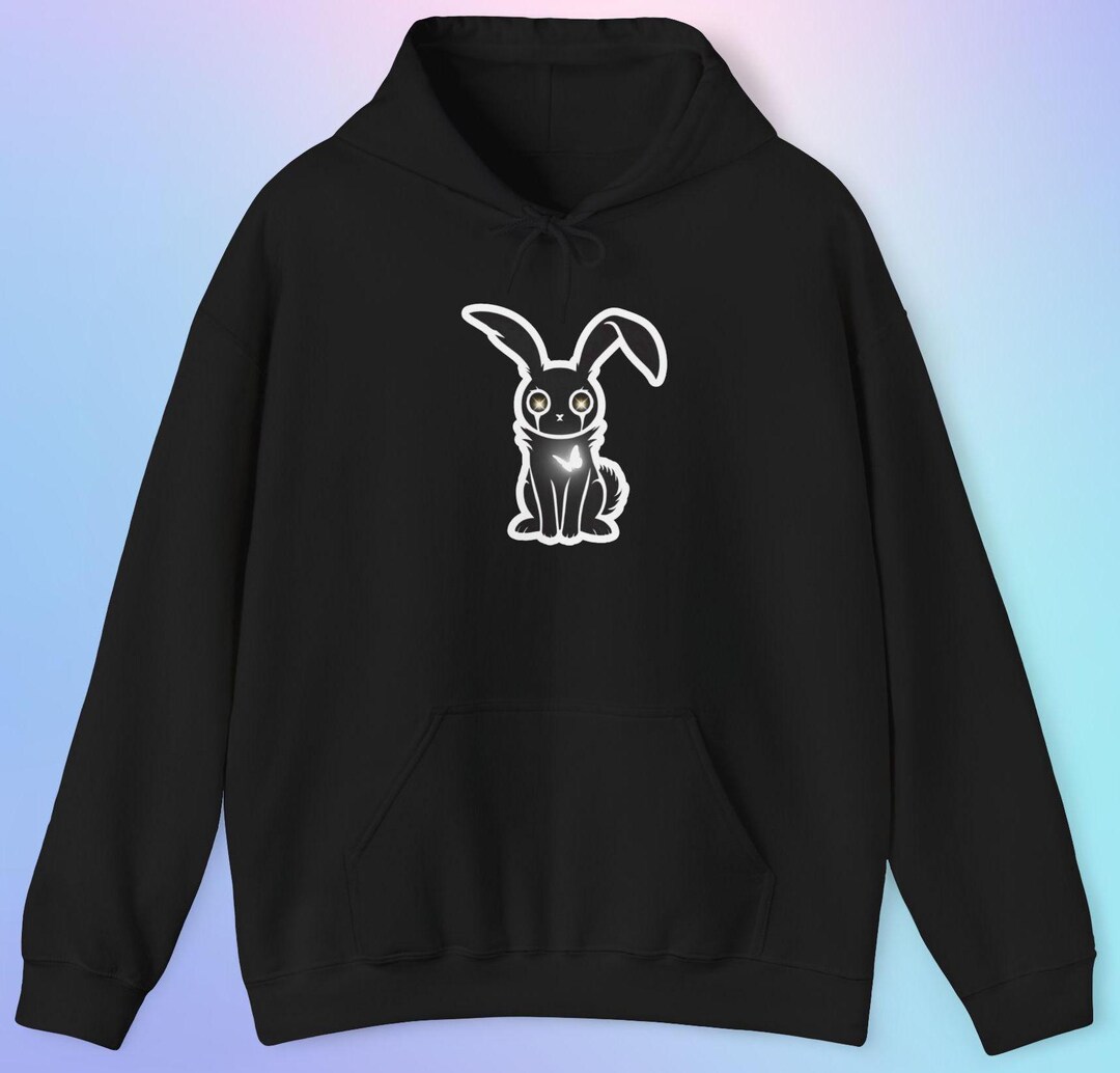 Creepy Cute Rabbits Hoodie, Weird Emo Alternative Clothing, Strangecore ...