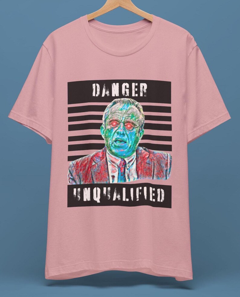 Political Statement T-shirt: RFK JR Danger - Anti Authoritarian Graphic ...