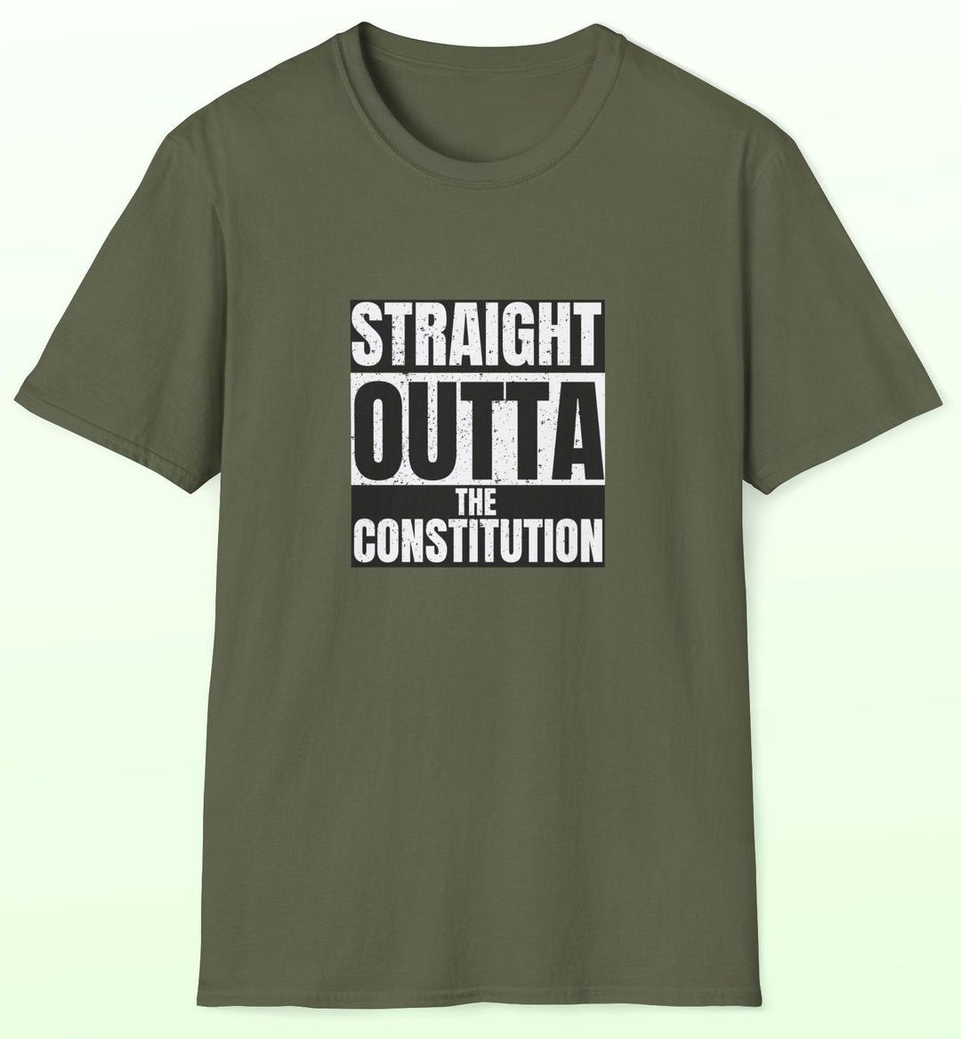 Straight Outta the Constitution Know Your Rights Protest Shirt ...