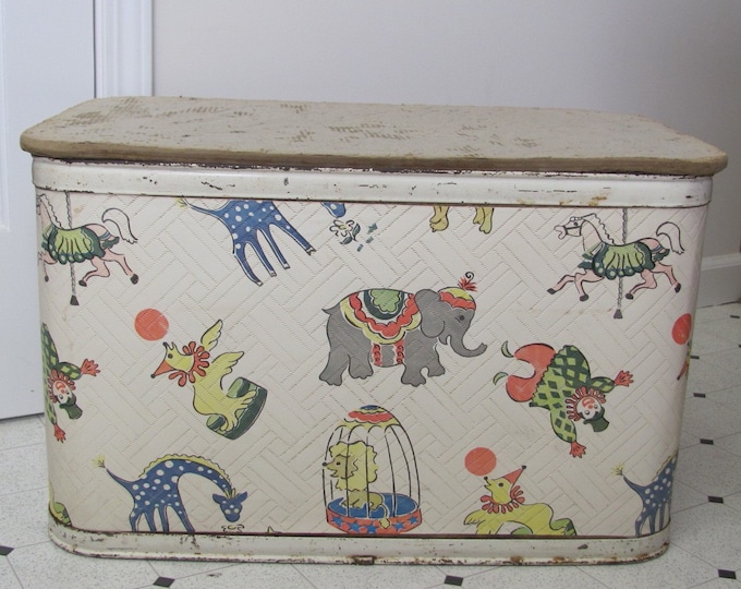 Vintage Circus Toy Box 1950s - Etsy