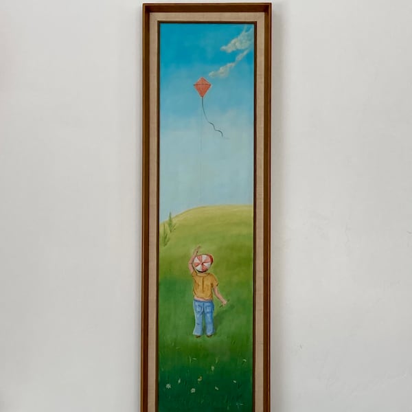 Boy Flying Kite - Etsy