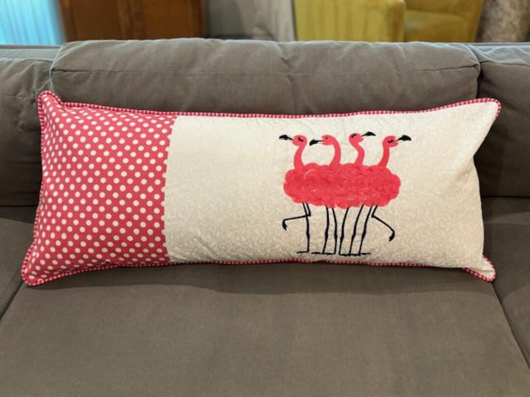 Handmade Embroidered and Quilted Bench Pillow Cover This is a Cover ...