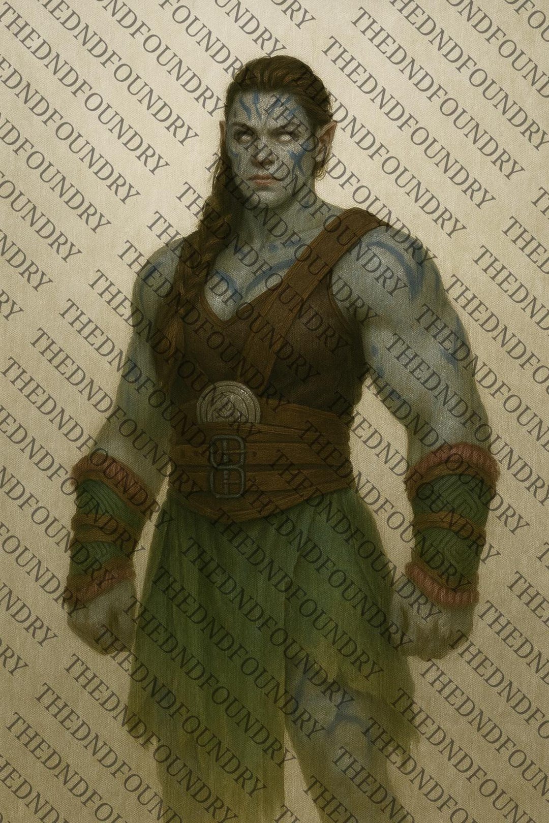 Goliath Barbarian Path of the Giant – 5e Character Sheet + Portrait ...