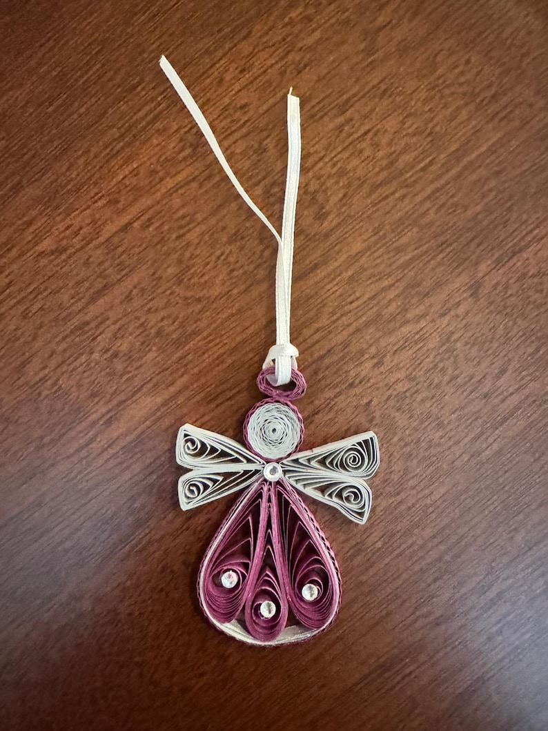 Quilled Angel Ornament - Etsy