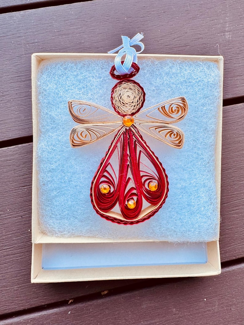 Quilled Angel Ornament - Etsy