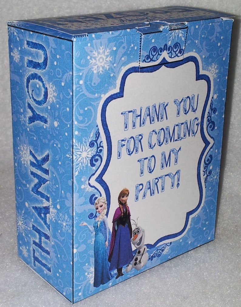 Party Favor Frozen Gift Box With Maze Printable Template Digital ...