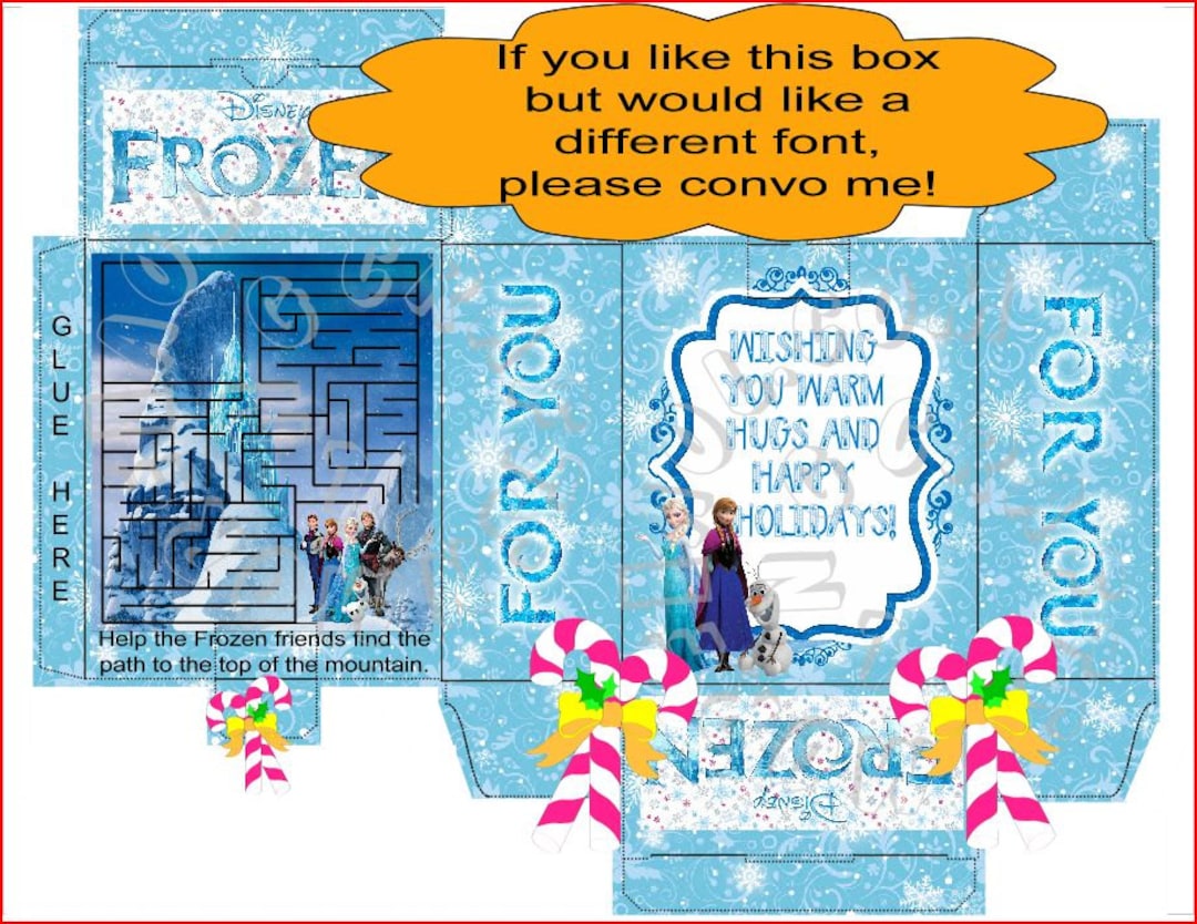 Frozen Holiday Gift Box - Etsy