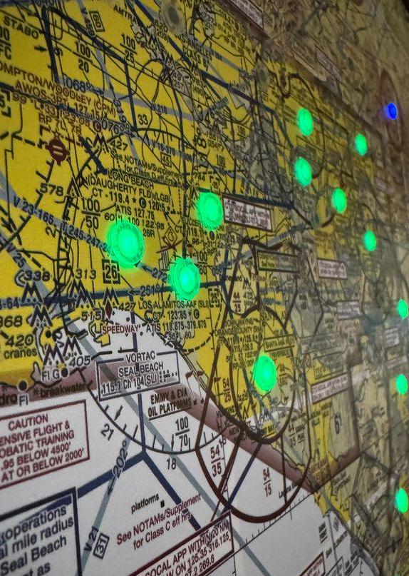 METAR Map, LED Realtime Weather Map, Aviation Art, Electronics - Etsy