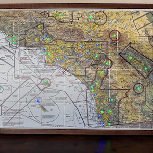 METAR Map, LED Realtime Weather Map, Aviation Art, Electronics - Etsy