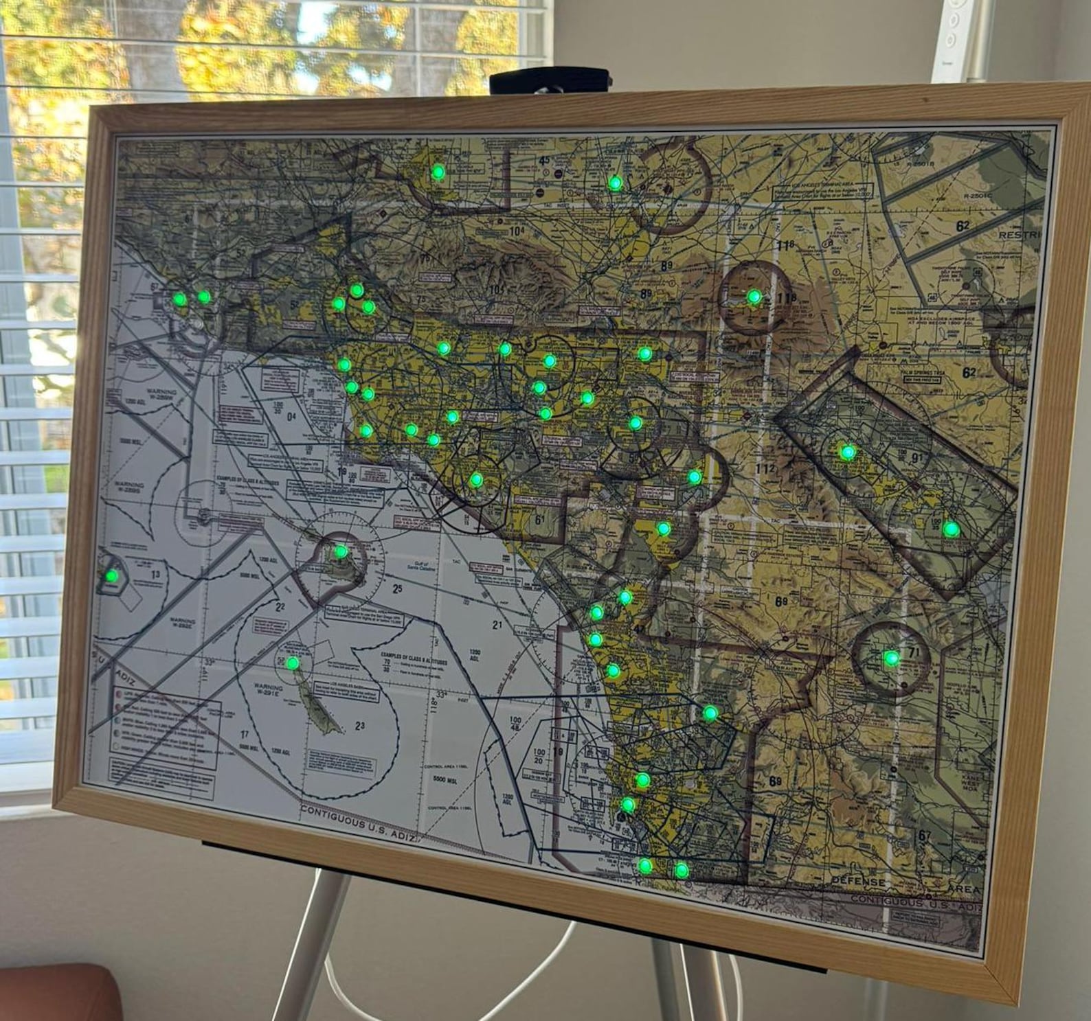 METAR Map, LED Realtime Weather Map, Aviation Art, Electronics - Etsy