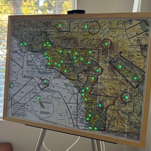 METAR Map, LED Realtime Weather Map, Aviation Art, Electronics - Etsy