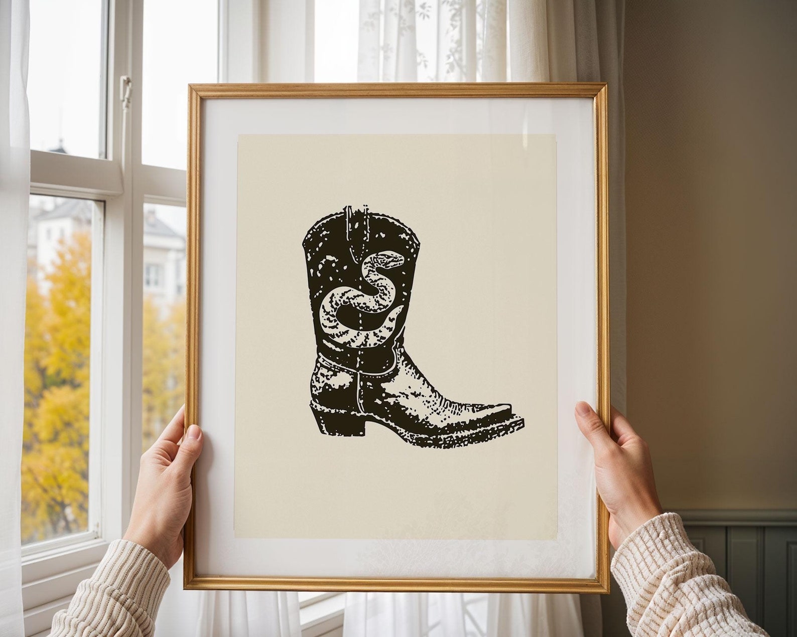 Snake Print. Western Wall Art. Cowboy Boots Art. Digital Download. - Etsy