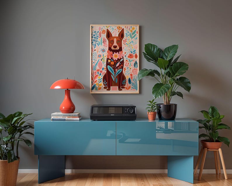 Red Heeler. Australian Cattle Dog. Wall Art Printable. Red Heeler Mom ...
