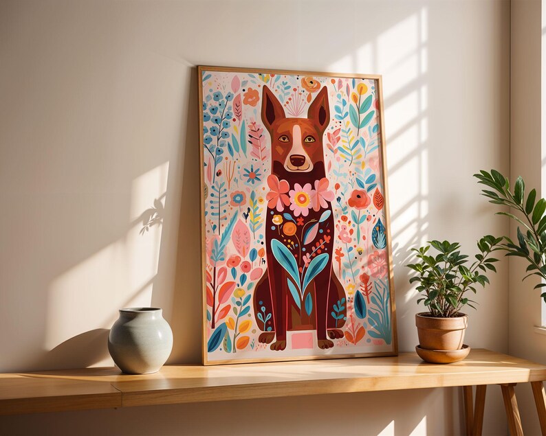 Red Heeler. Australian Cattle Dog. Wall Art Printable. Red Heeler Mom ...