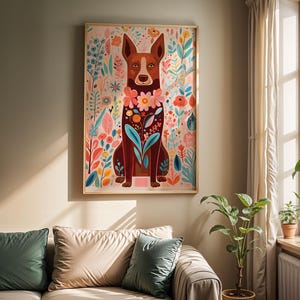 Red Heeler. Australian Cattle Dog. Wall Art Printable. Red Heeler Mom ...