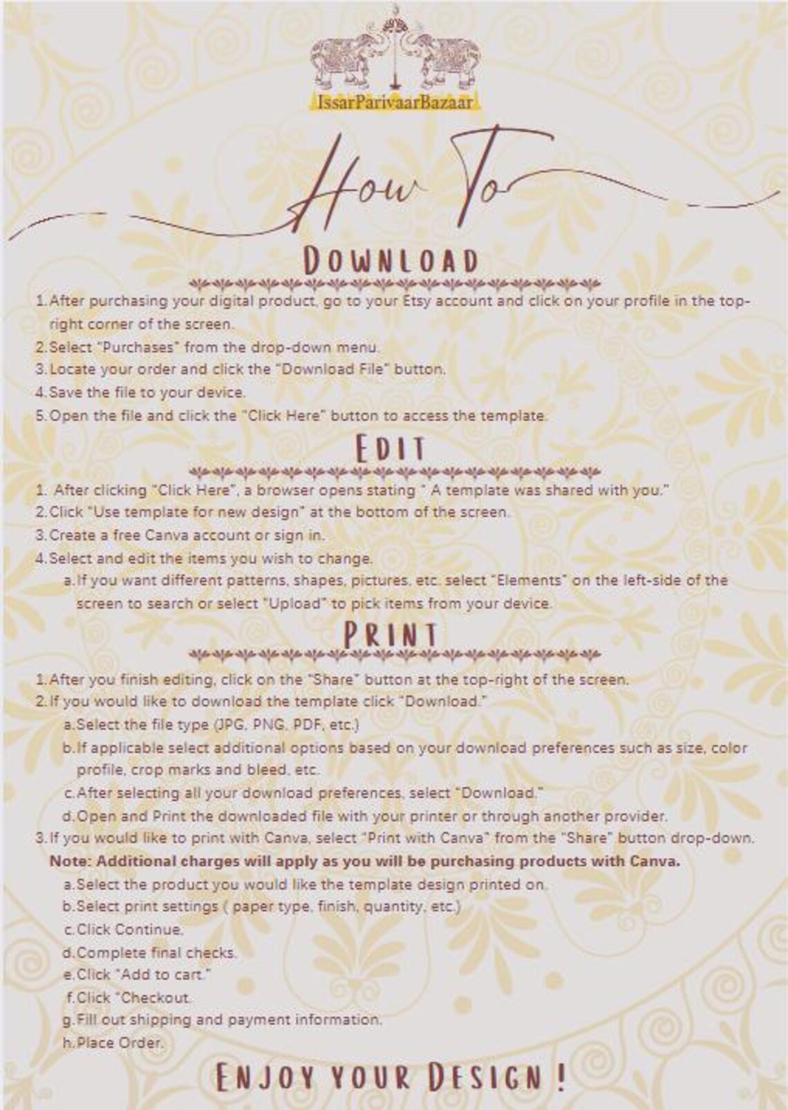 Editable Garba Invitation | Watercolor Design With Floral Accents ...